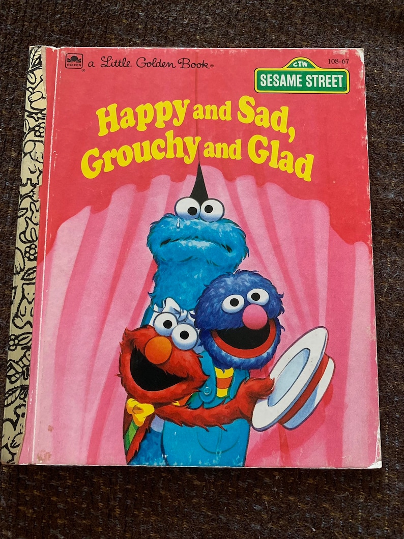 Sesame Street: Happy and Sad Grouchy and Glad | Etsy