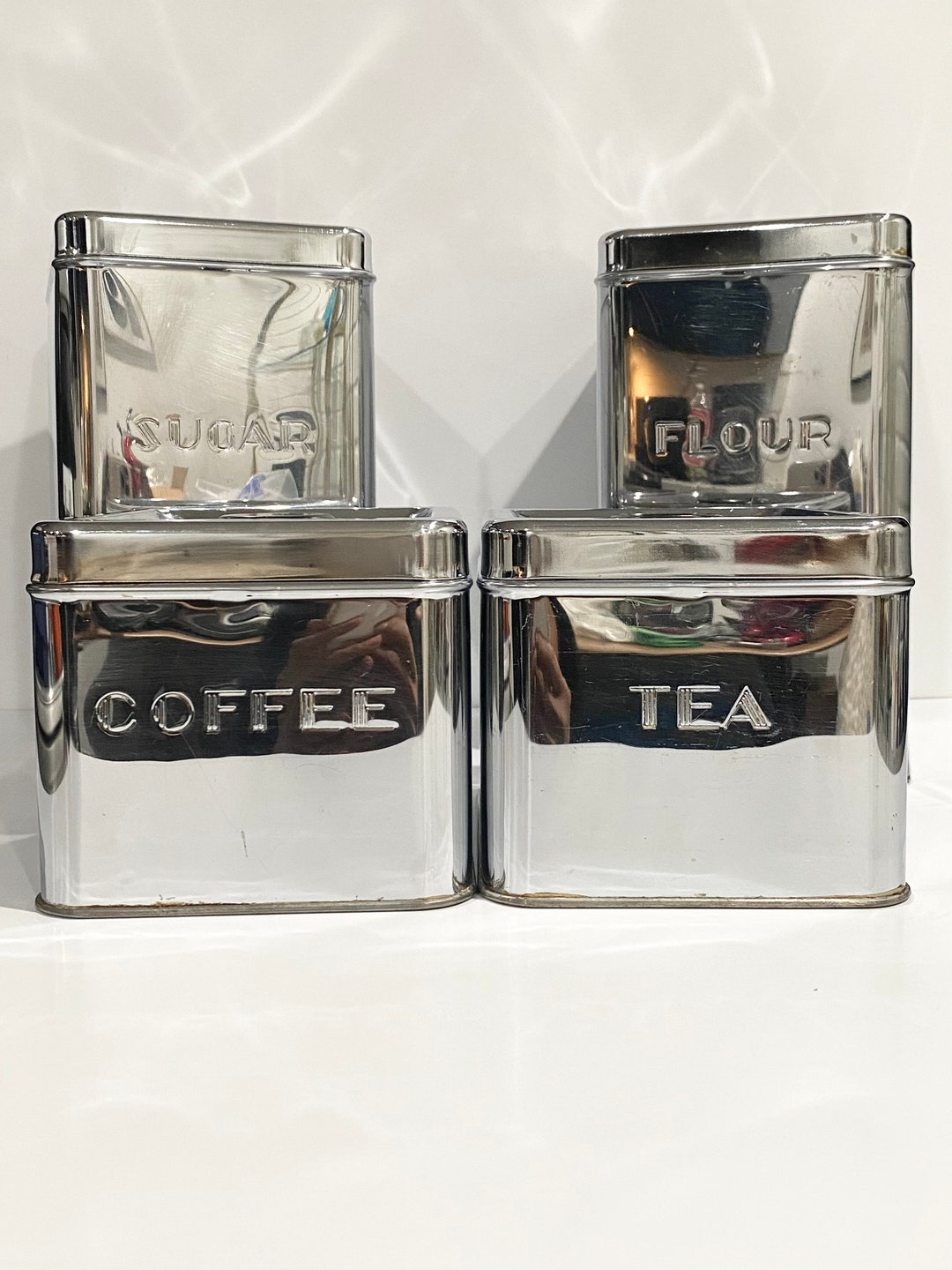 Vintage Garner Ware Stainless Canister Set EVC - Etsy