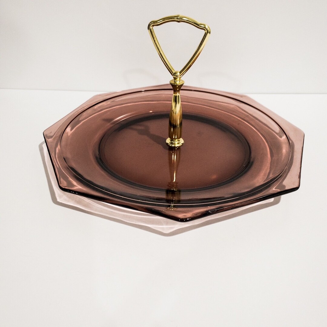 Vintage Mid Century Modern Hazel Atlas Moroccan Amethyst - Etsy