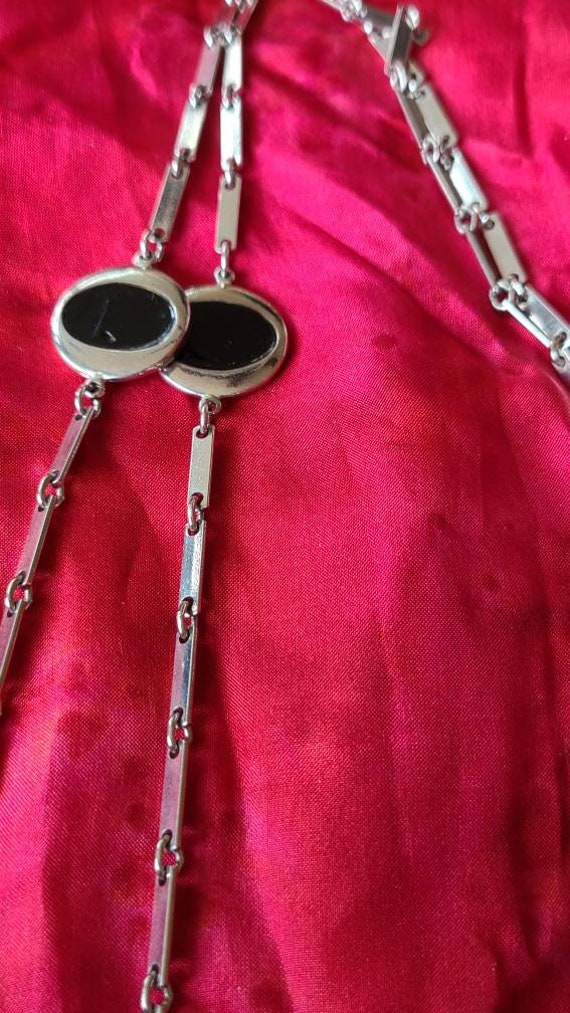 Extra Long Gothic Industrial Silver and Black Unique … - Gem