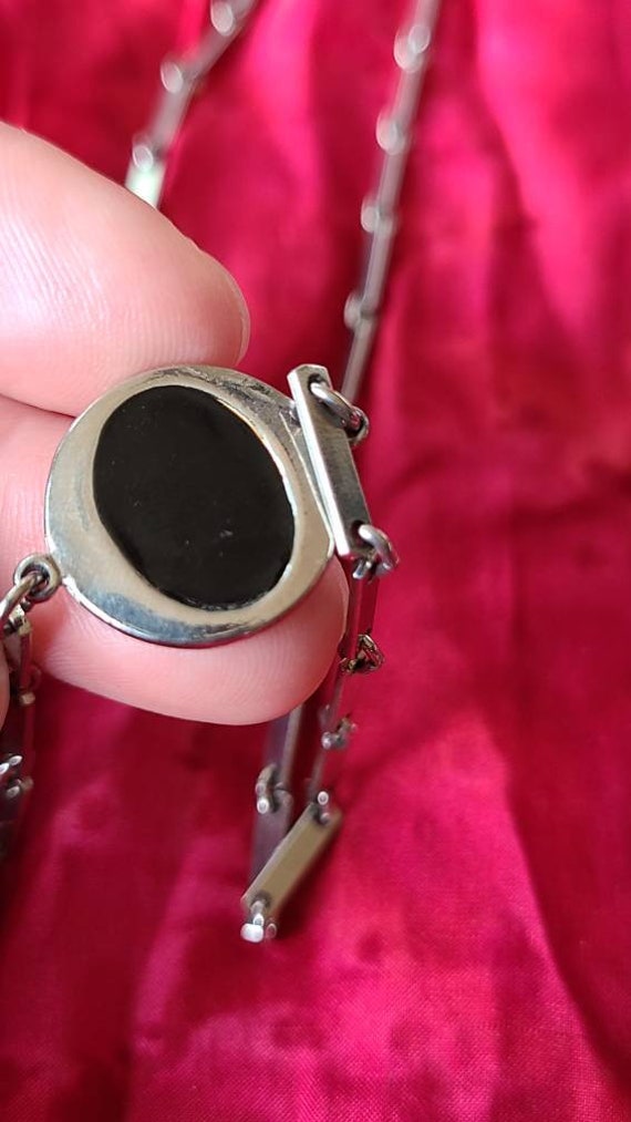 Extra Long Gothic Industrial Silver and Black Unique … - Gem