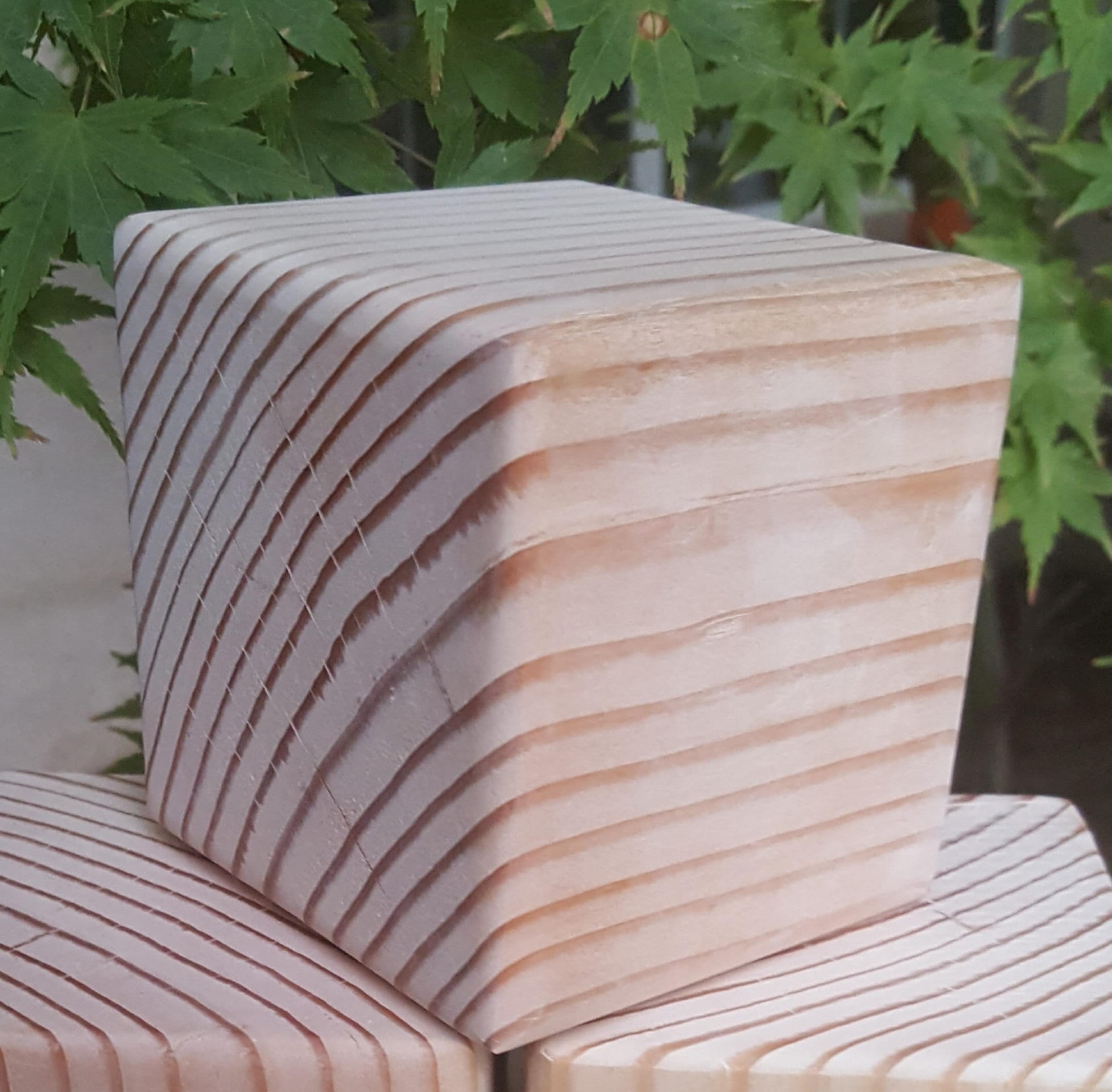 3.5 Inch Unfinished Solid Wood Block - Etsy