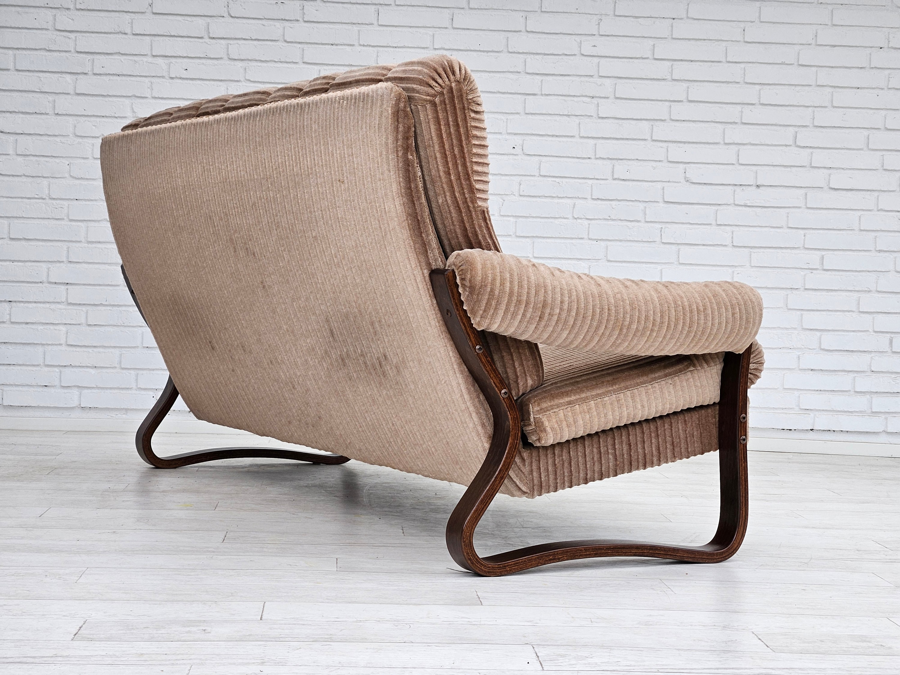 1970s, 3 Seater Danish Sofa, Original Very Good Condition, Corduroy. - Etsy