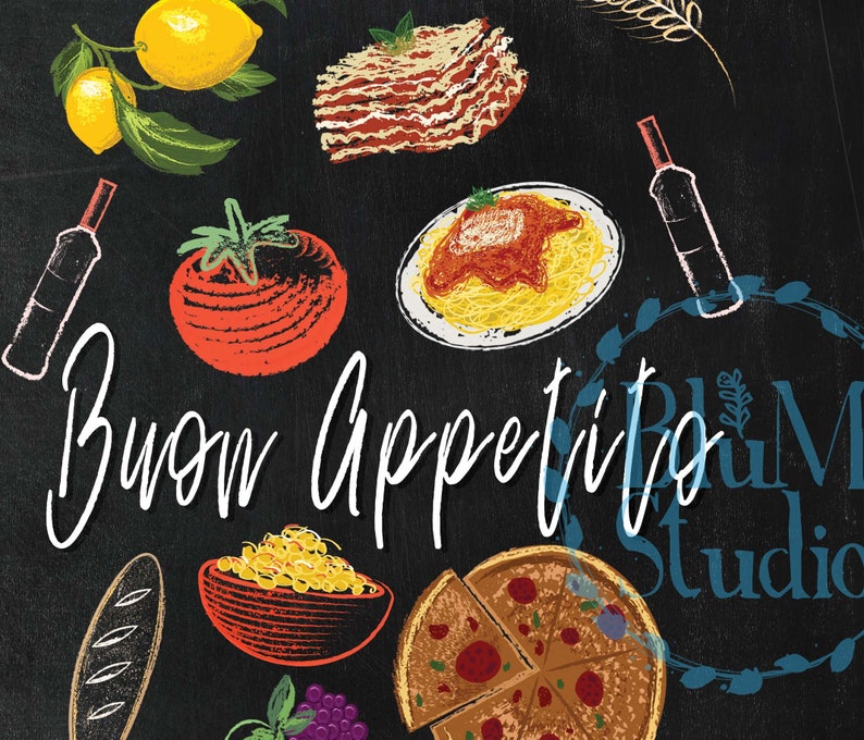 Buon Appetito Sign, Enjoy Your Meal, Family Printable, Digital Download ...
