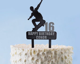 Personalised Birthday Cake Stake Topper Decoration 3D Print BMX Bike ...