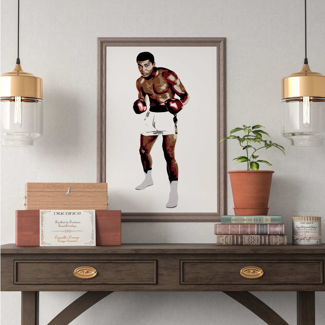 Muhammad Ali Illustration art poster print | Etsy