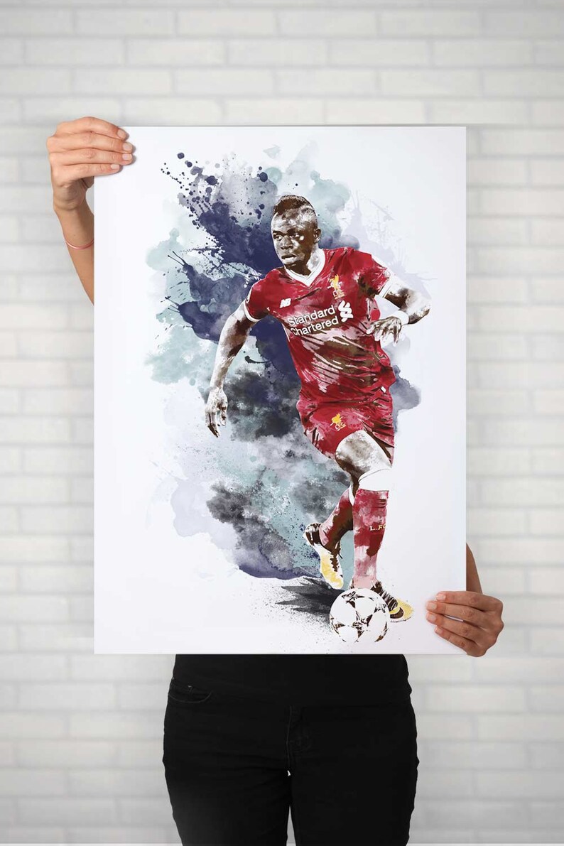 Sadio Mane Art Poster Print Liverpool Football - Etsy UK