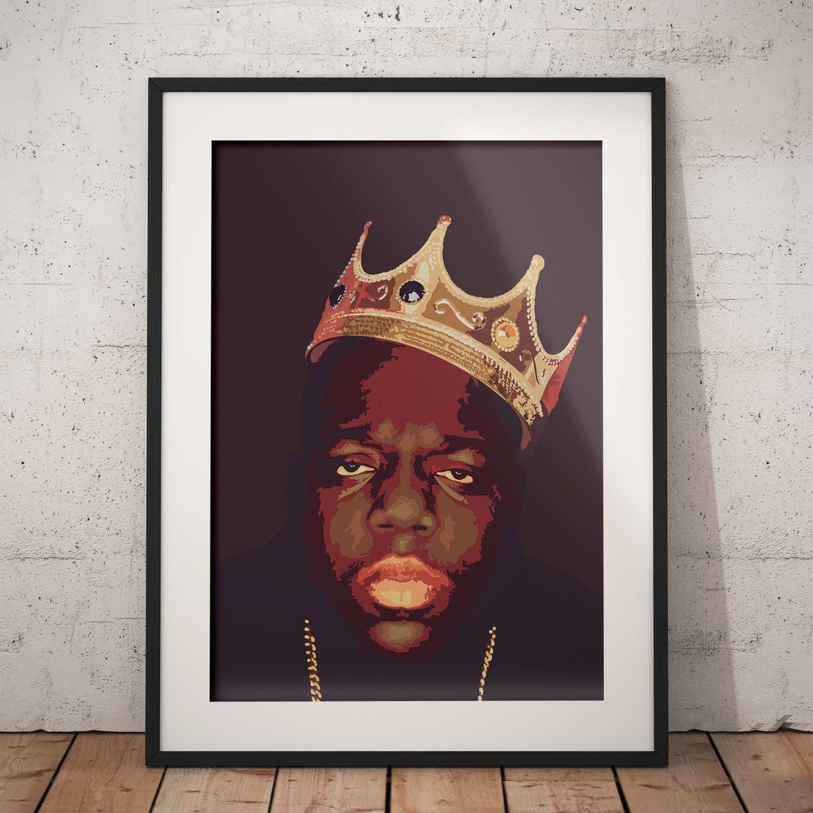Notorious B.I.G Art Illustration Hip-hop Biggie Poster Print - Etsy