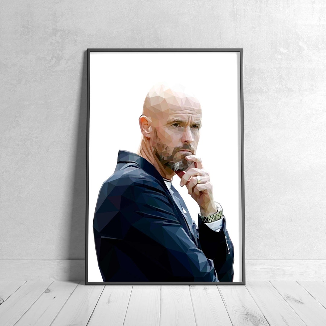 Manchester United Poster of Eric Ten Hag Man United Manager - Etsy