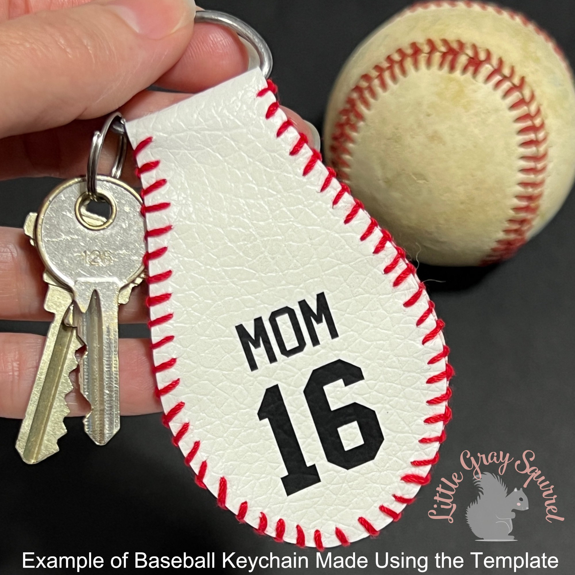 Baseball Keychain SVG, PNG, PDF Template Cut File Make Your Own Custom ...
