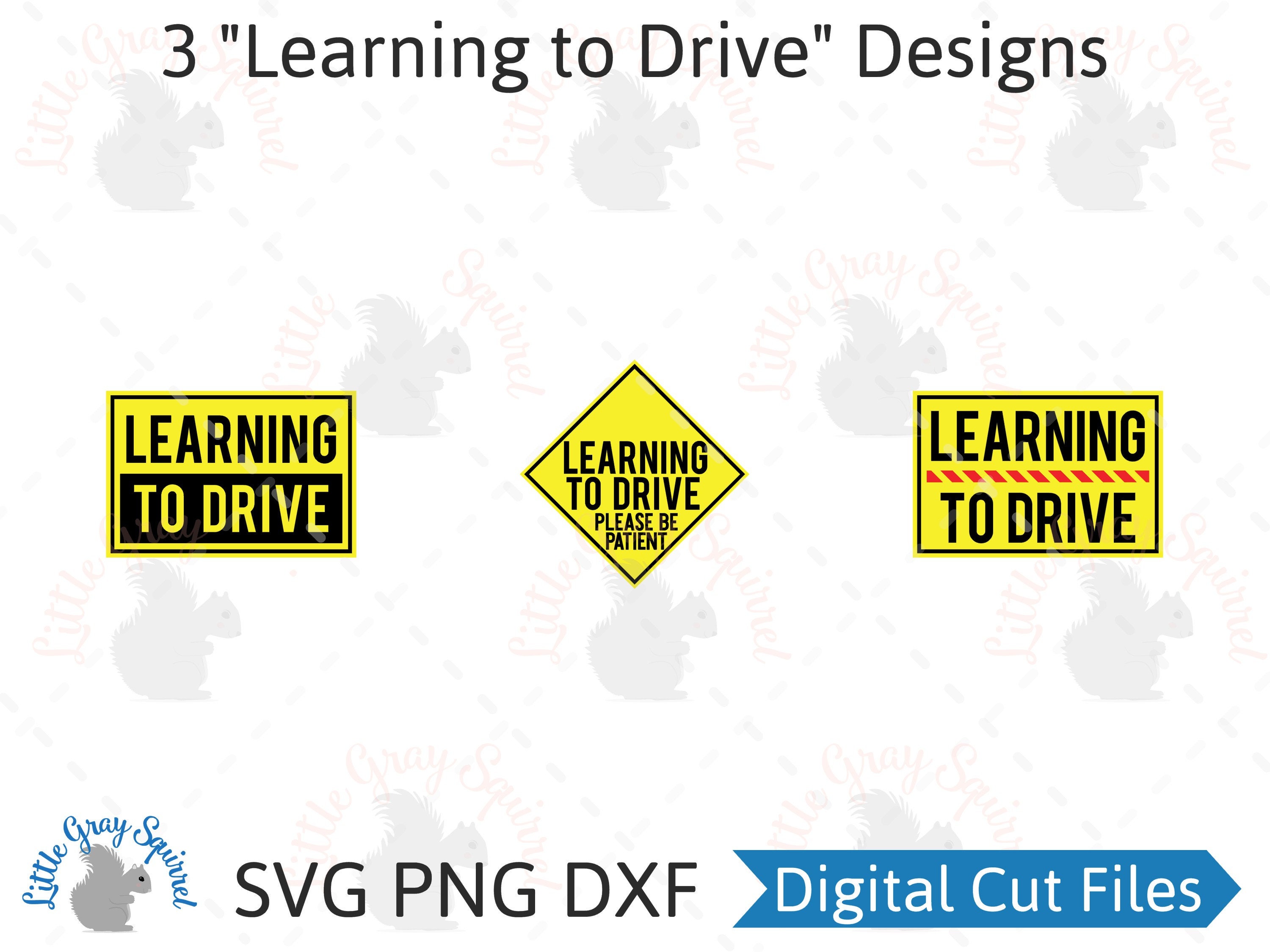 Student Driver Cut File Bundle SVG DXF PNG 23 Cut Files + Driving Log ...