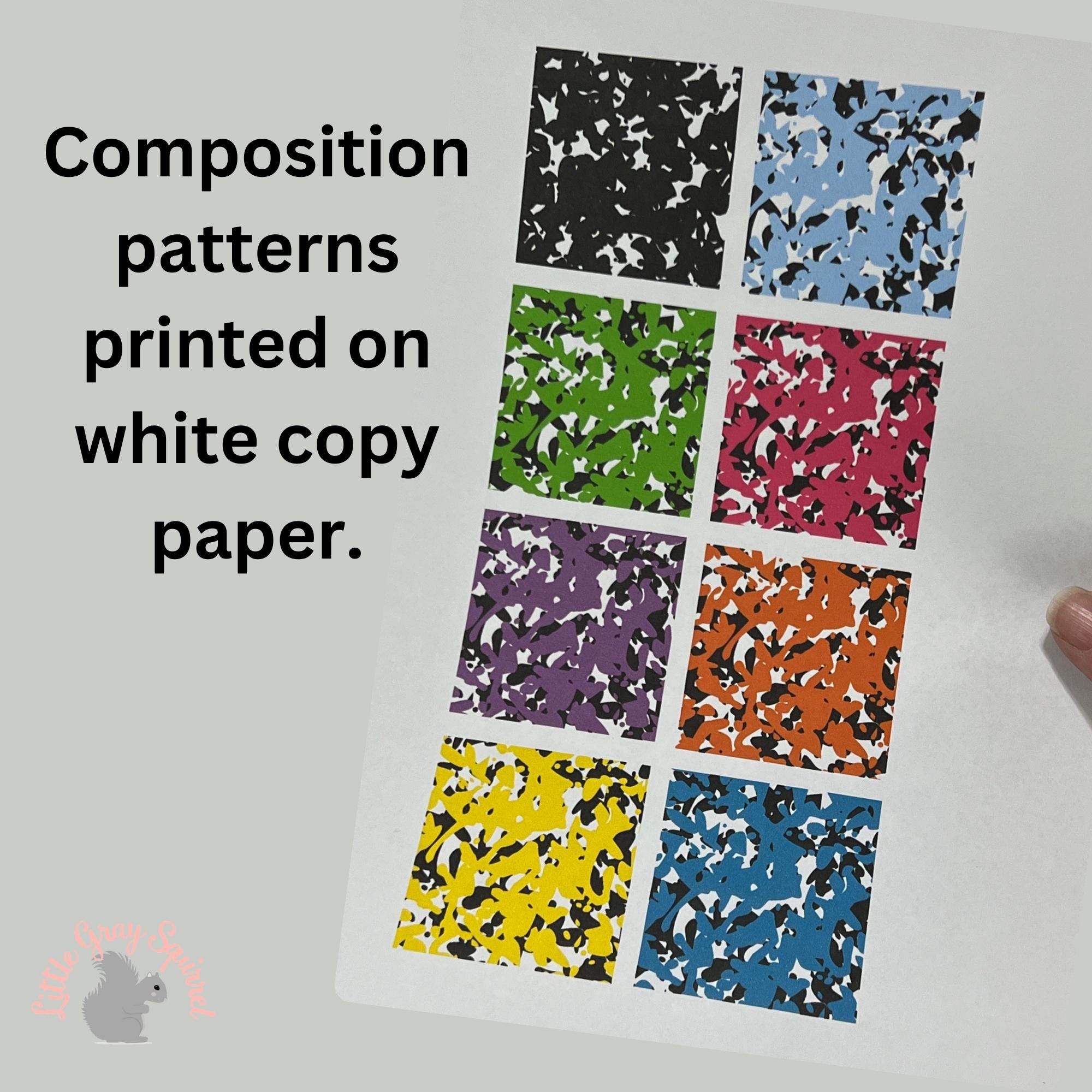 Composition Notebook PNG Clipart Digital Paper 90s Colors, Journal ...