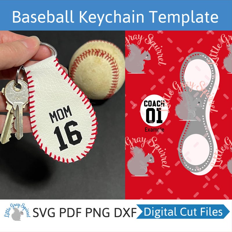Baseball Keychain - Etsy