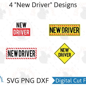 Student Driver Cut File Bundle SVG DXF PNG Cut Files + Printable ...
