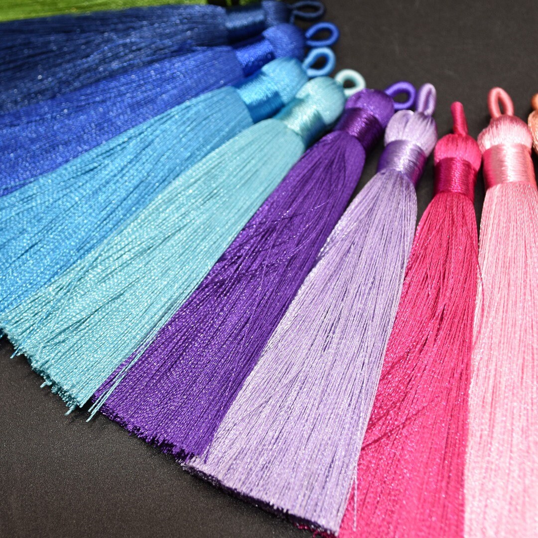 Rayon Silk Thread Mala Jewellery Tassel 8cm Various - Etsy