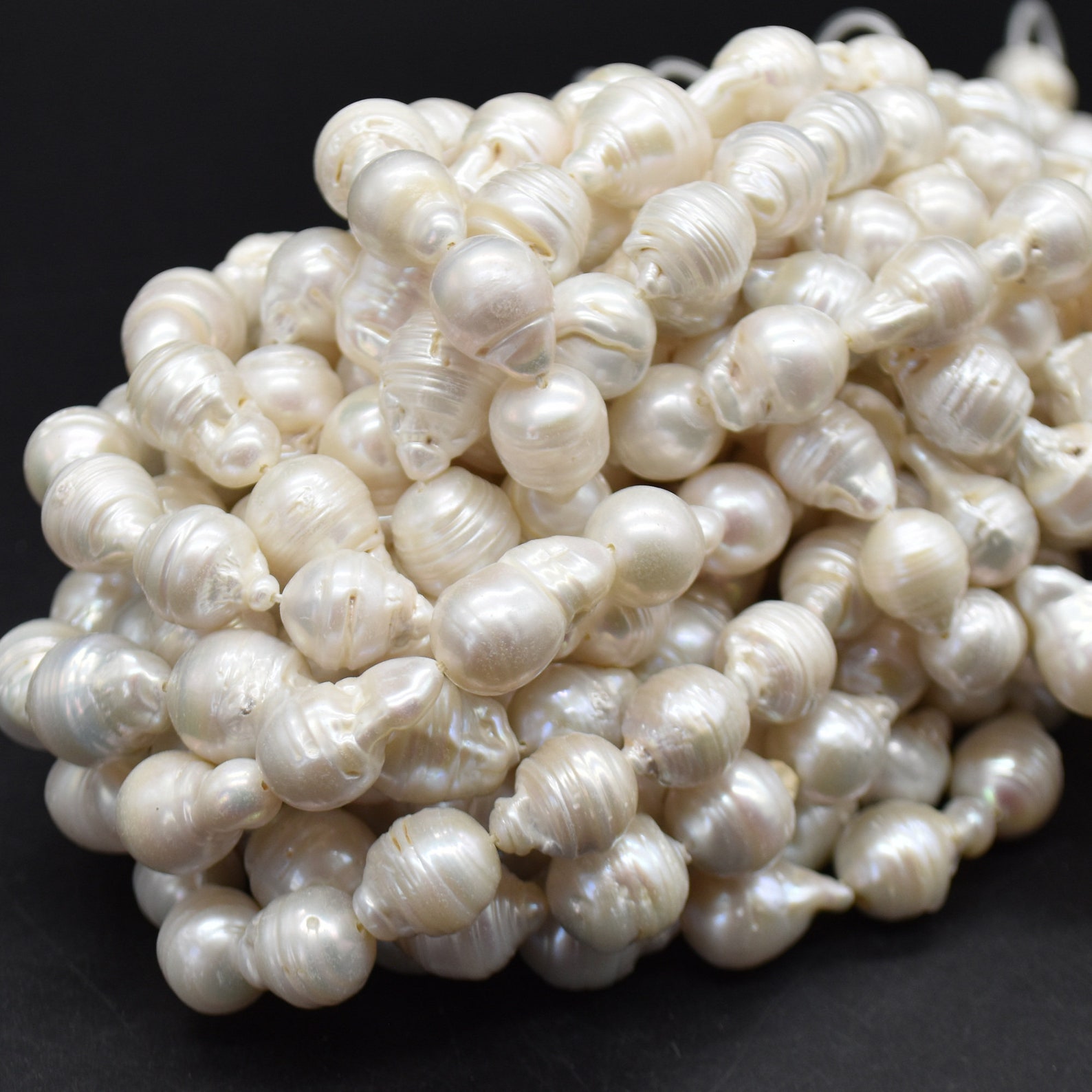 Freshwater Pearl Beads - Baroque Raindrop Teardrop Pearls - 15mm - 20mm ...
