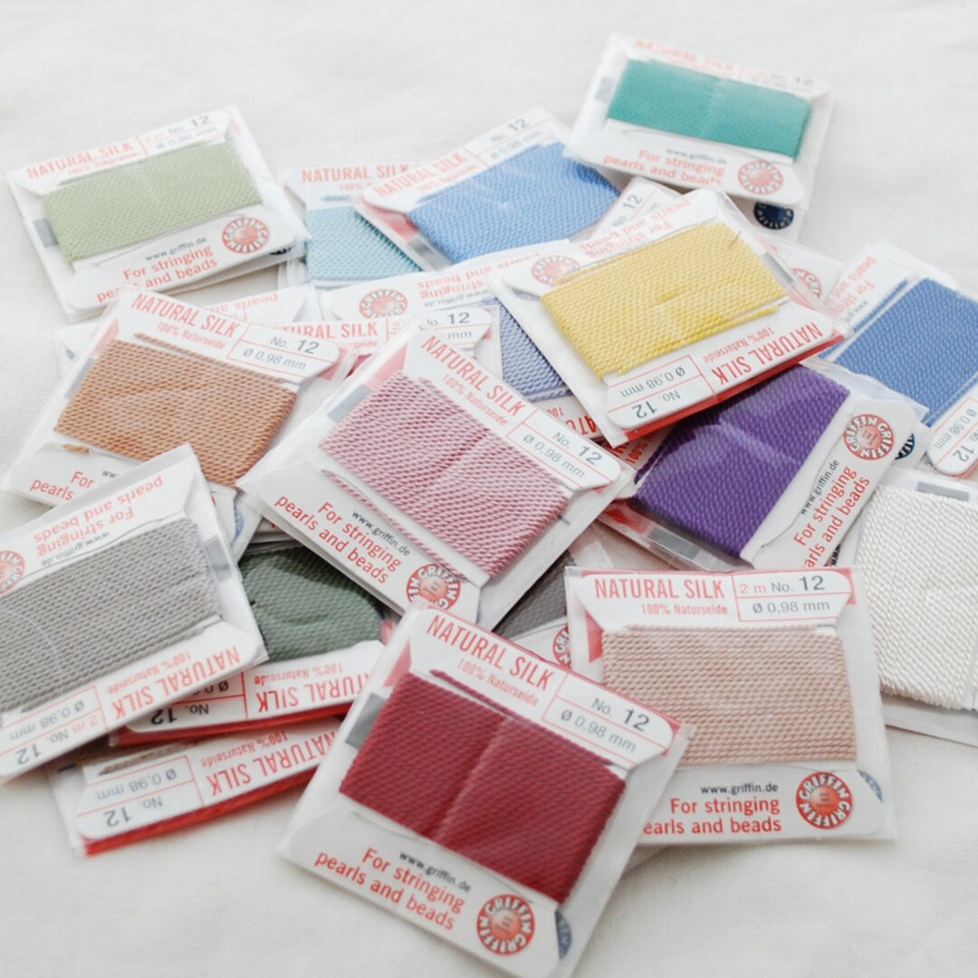 Griffin Silk Cord String Thread for Stringing Pearls & Beads - 0.98mm ...