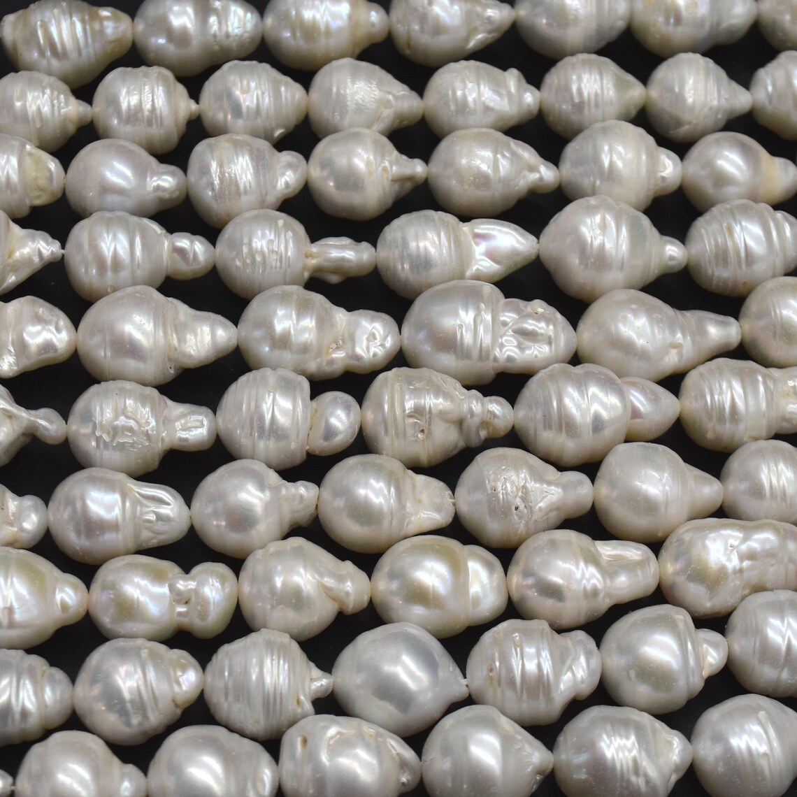 Freshwater Pearl Beads - Baroque Raindrop Teardrop Pearls - 15mm - 20mm ...