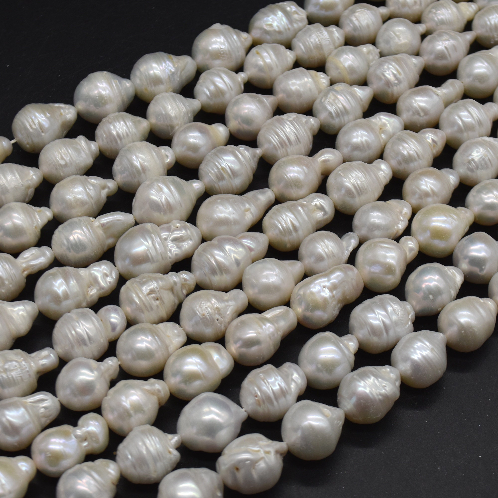 Freshwater Pearl Beads - Baroque Raindrop Teardrop Pearls - 15mm - 20mm ...