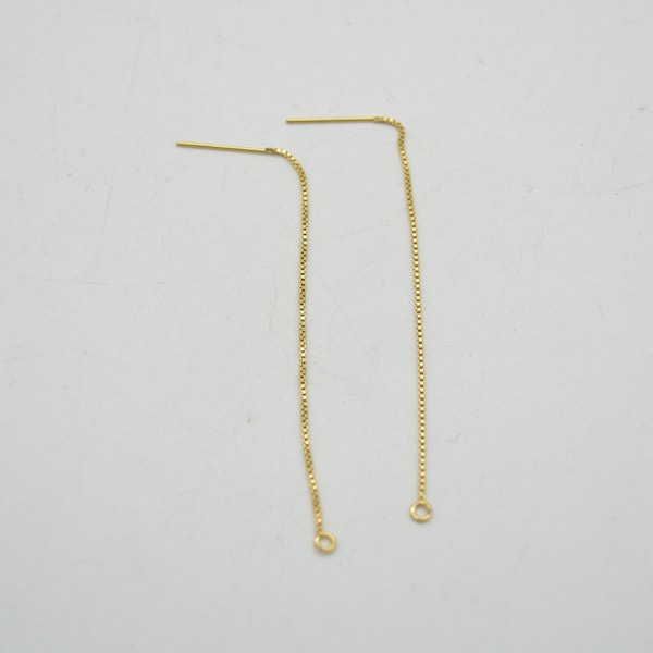 Box Chain Earrings - Etsy UK