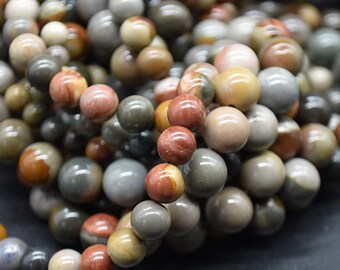 Natural Mahogany Jasper Mahogany Obsidian, High Quality in Round,4mm ...