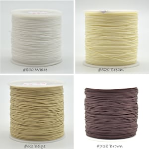 Nylon Cord Spool for Jewellery Making 0.80mm X 90 Metres per Spool 4 ...