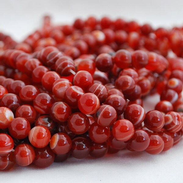 Round Agate Beads - Etsy