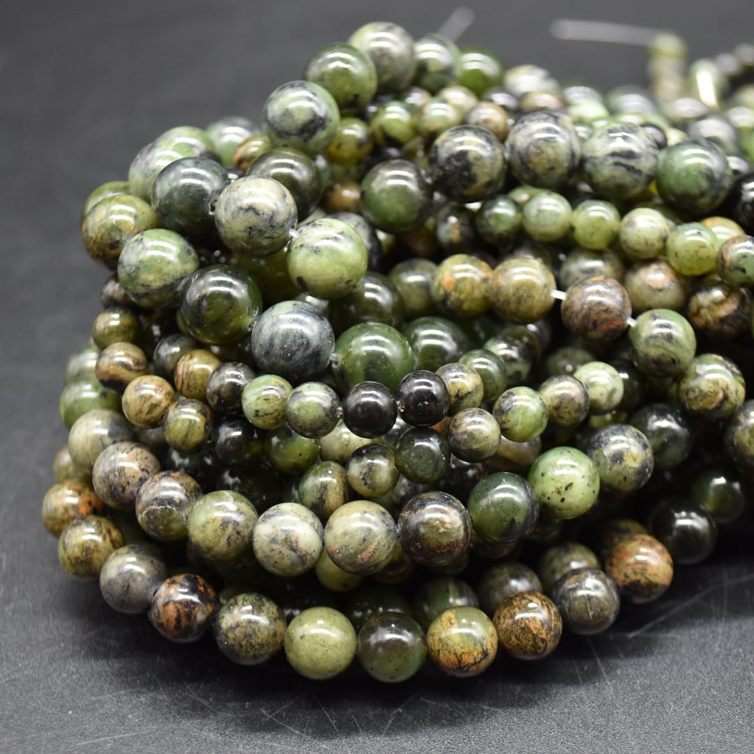 Jaspe naturel de forêt tropicale de haute qualité de qualité A vert ...