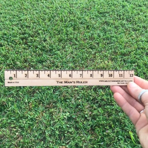 Gag Ruler -- Turn 6 Inches Into 9 Inches ** THE MAN'S RULER ** - Etsy