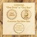100 Custom Drink Tokens --laser Engraved - Etsy