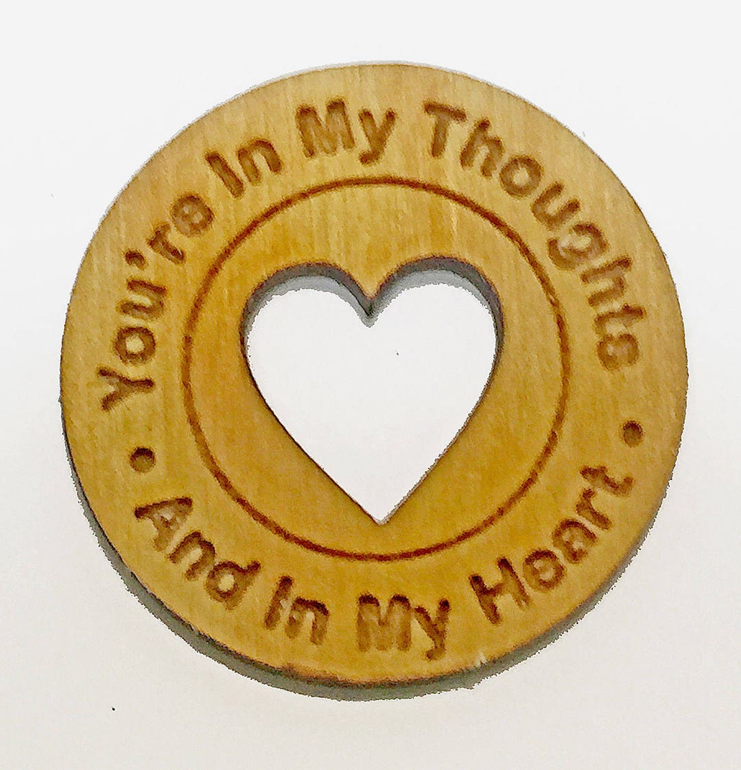 25 You're in My Thoughts and in My Heart. Laser Engraved - Etsy