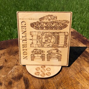 Laser Engraved Historical Military Tank Schematics/technical Drawings ...