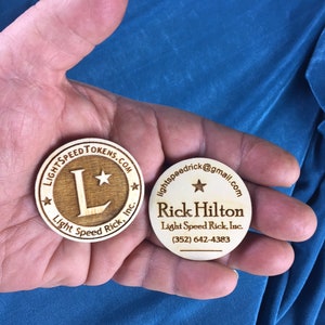 150 Custom 2-Sided 1.75 Tokens your logo or message on | Etsy