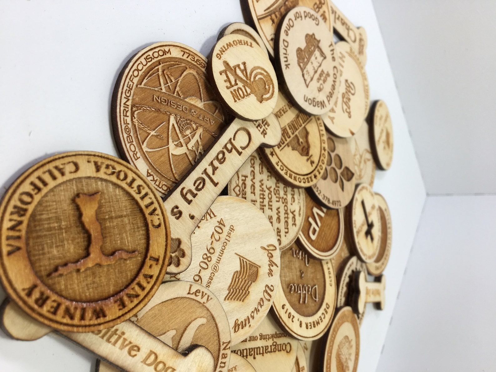 200 Custom 2-sided 1.75 Tokens Your Logo or Message on Both Sides Your ...