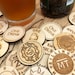 100 Custom Drink Tokens --laser Engraved - Etsy