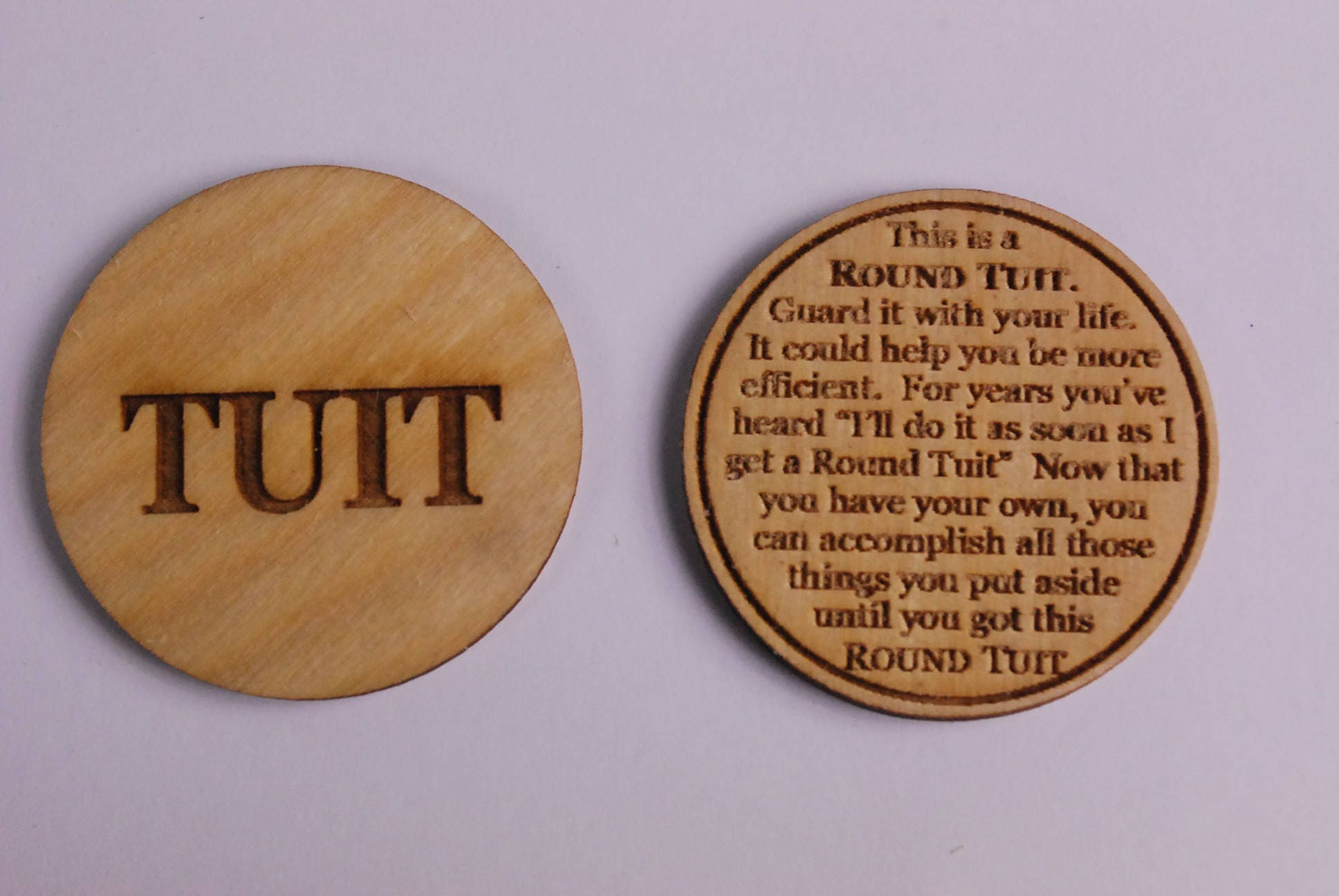 100 Round Tuit . Plus Bonus SQUARE Tuit Plus Bonus 3 Tokens | Etsy