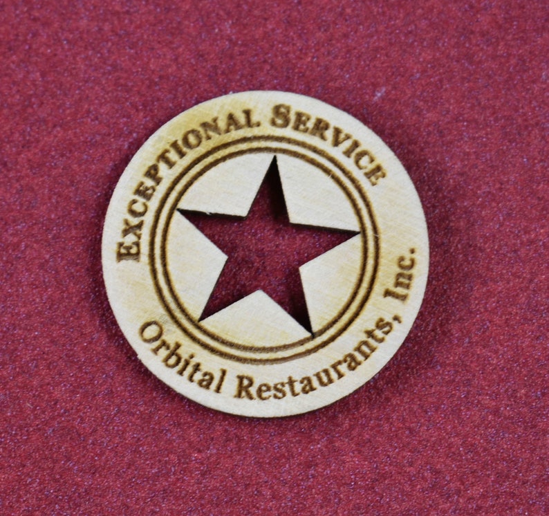 100 Custom Good Job! Tokens W/ Star Cut Out--laser Engraved - Etsy