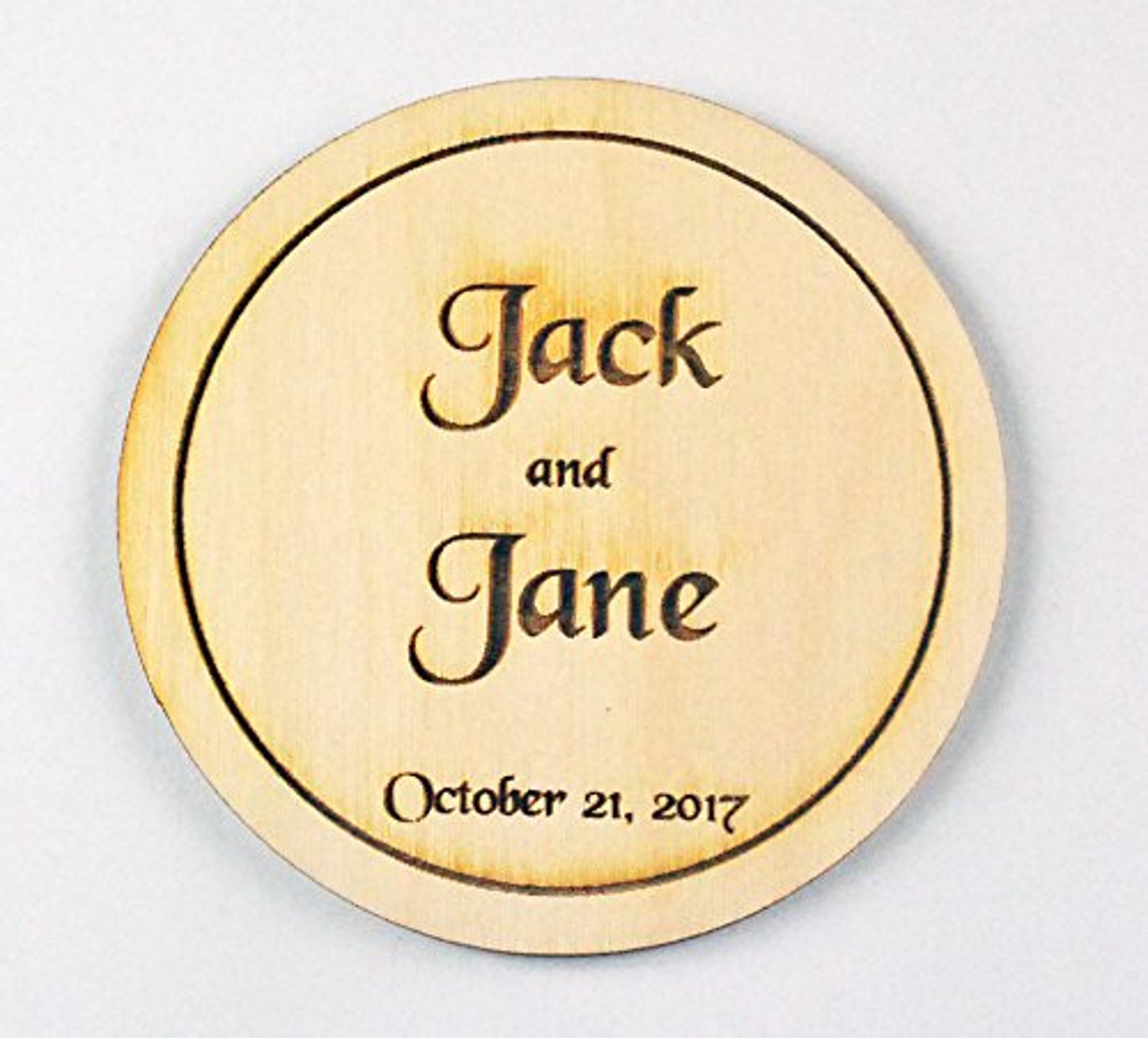 100 Custom One-sided Laser Engraved Wooden Coasters - Etsy
