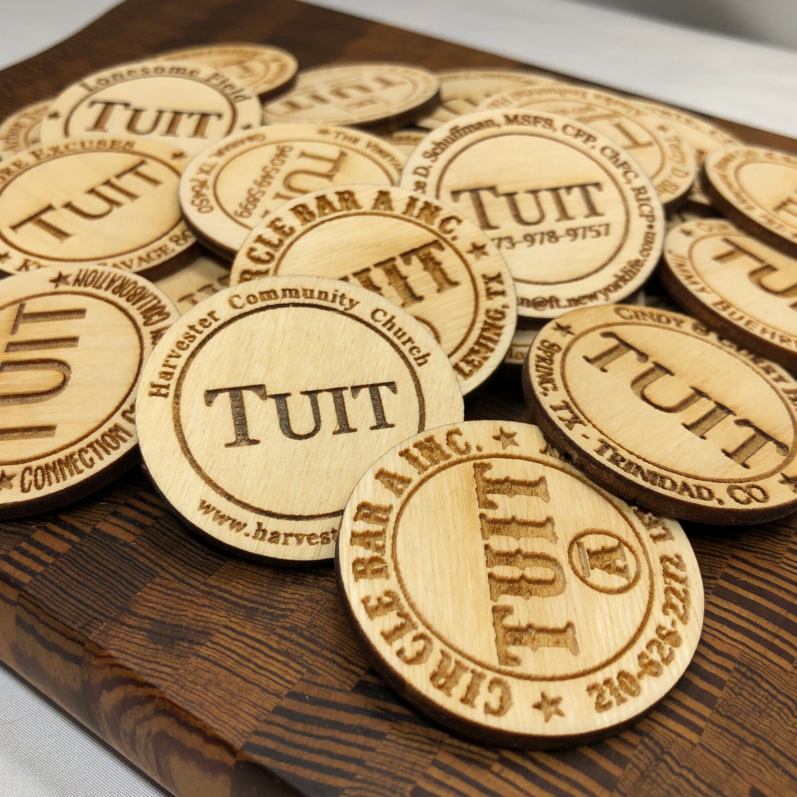 1000 Custom Round Tuit Tokens Your Company or Church Name | Etsy
