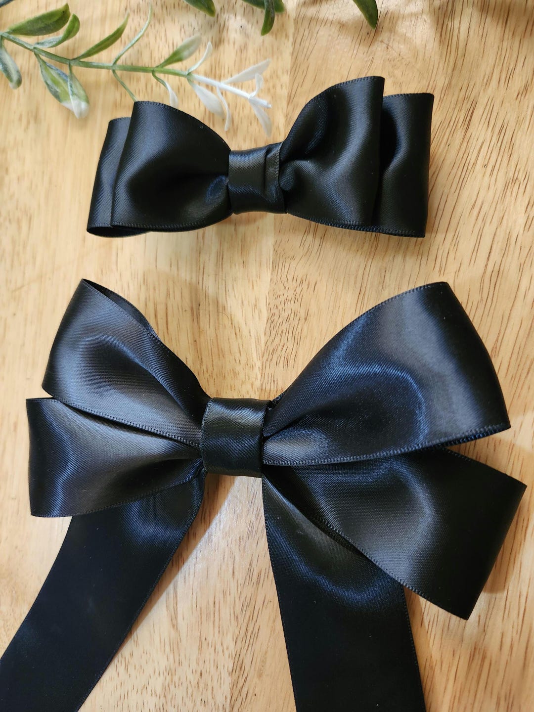 Black Bow Hair Clip, Simple Bow Clip for Girls and Women - Etsy