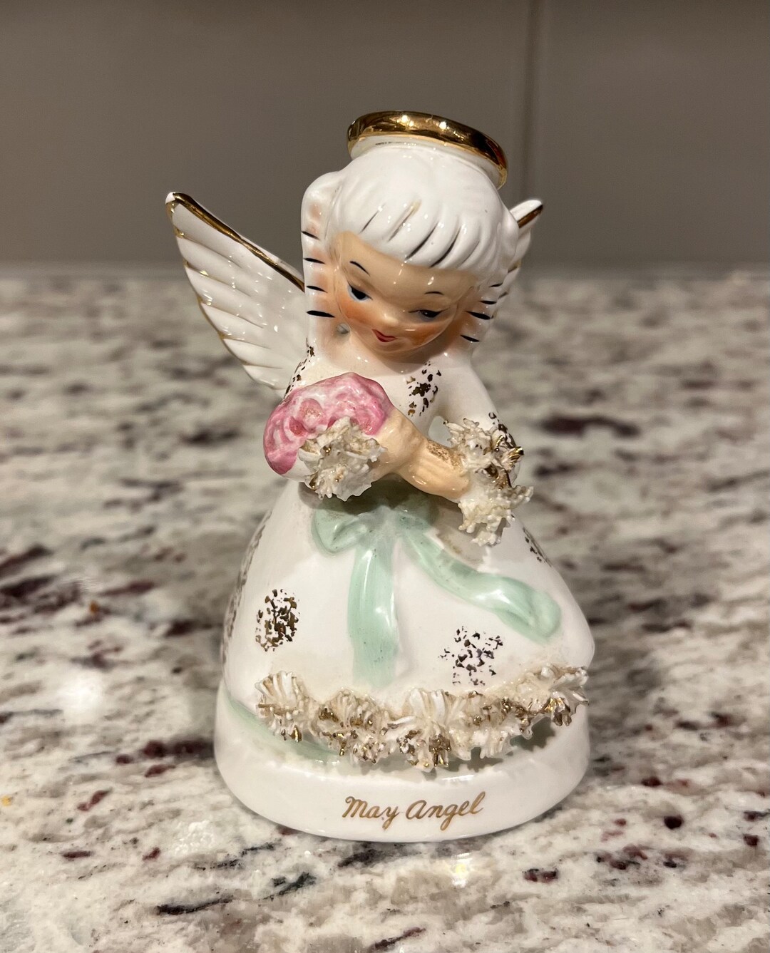 Porcelain Angel Figurine - Etsy