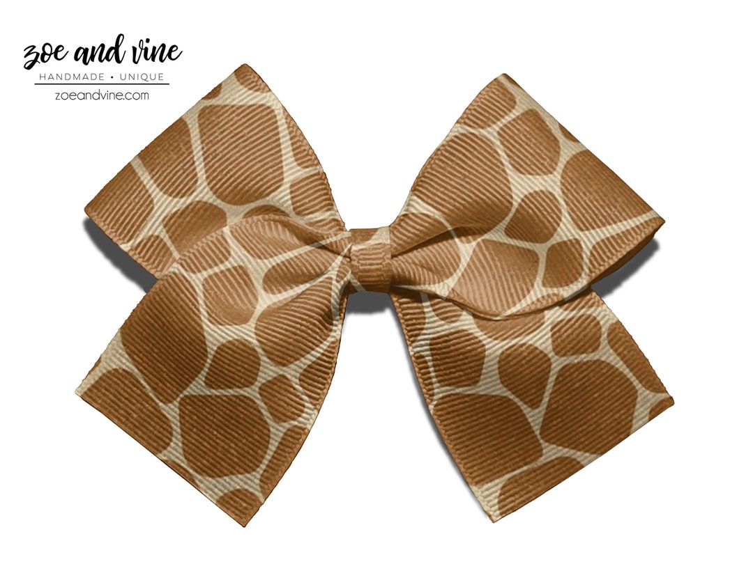 Giraffe Print Bow, Giraffe Hair Bow, Giraffe Print Headband, Giraffe ...