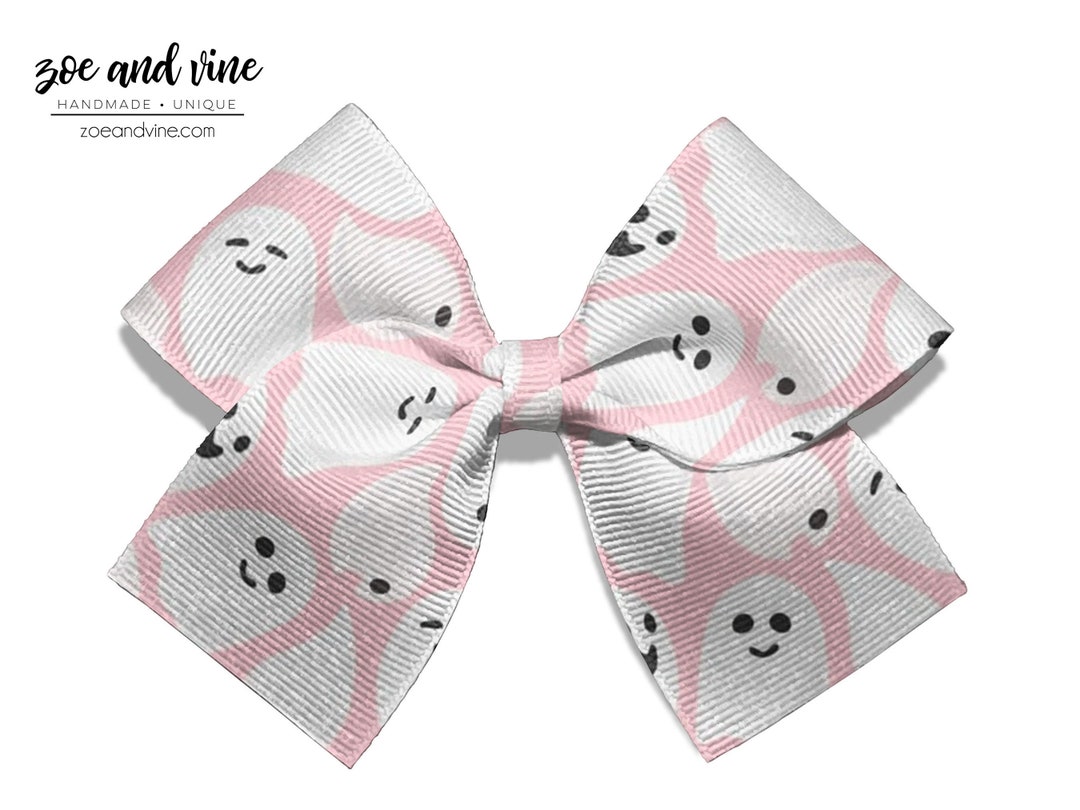 Ghost Bow, Ghost Headband, Halloween Hair Tie, Halloween Bow, Halloween ...