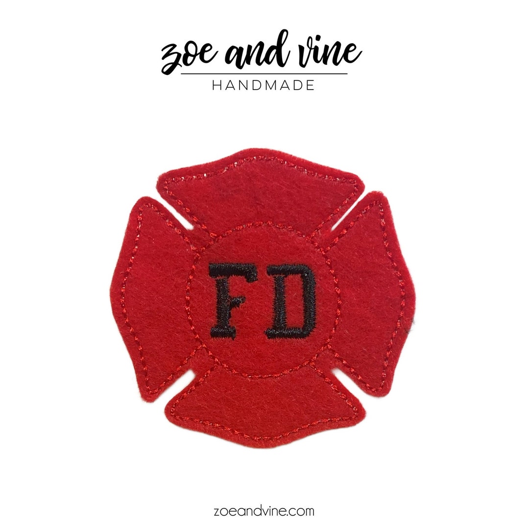 Fireman Feltie, Fire Badge Feltie, Fireman Headband, Fireman Hair Clip ...
