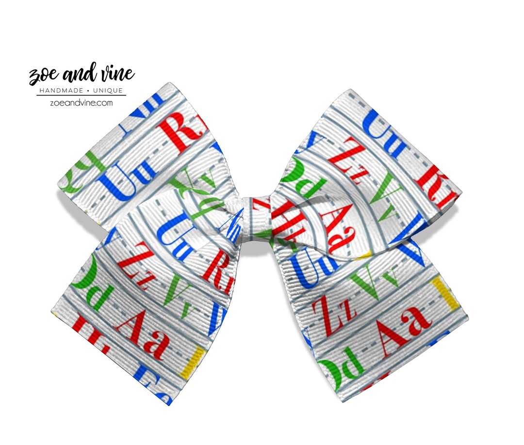 Alphabet Letter Bow, Letter Headband, Alphabet Headband, Letter Hair ...