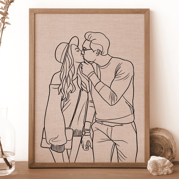 Couple Line Art - Etsy