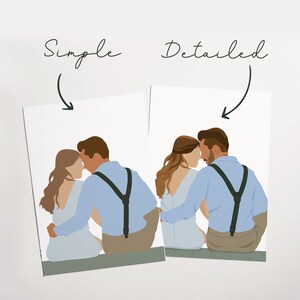 Custom Family Vector Portrait, Family Gift, Personalized Vector Art ...