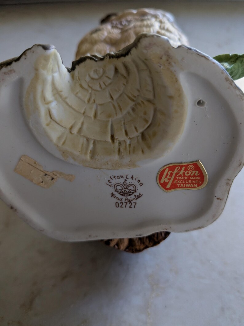 Vintage Lefton China Great Horned Owl - Etsy