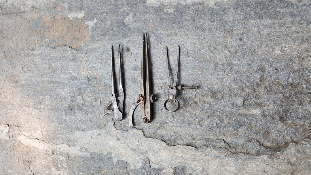 Winged Dividers or Bow Compasses Antique Collection of 3 - Etsy