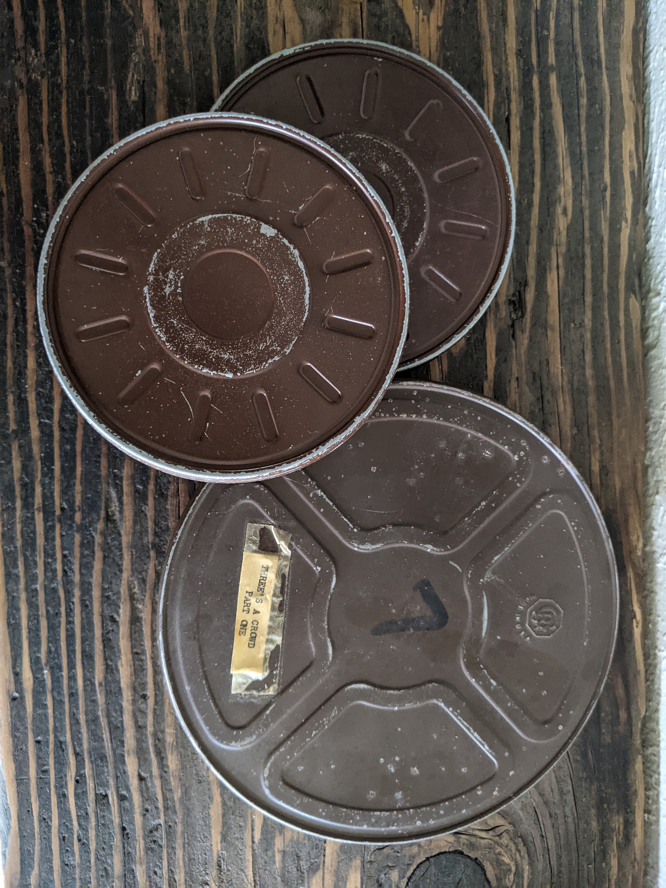 Movie Reels Tin Vintage - Goldberg Brothers - "three's a Crowd" and Two ...